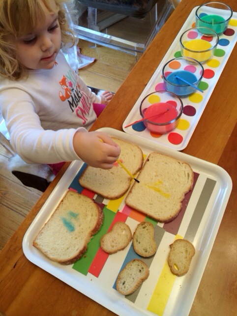 Five Minute Crafts: Toast Painting - Left Brain Craft Brain