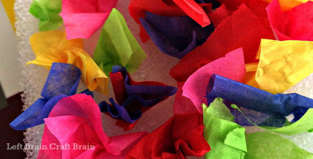 Tissue Paper Sensory Art - Left Brain Craft Brain