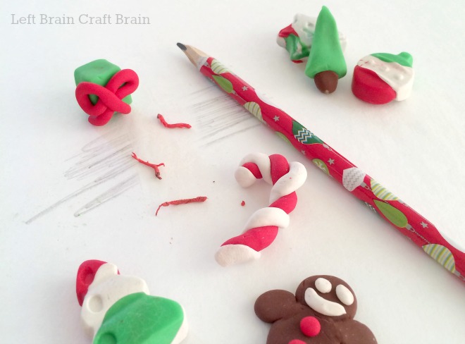 DIY Christmas Erasers - Left Brain Craft Brain