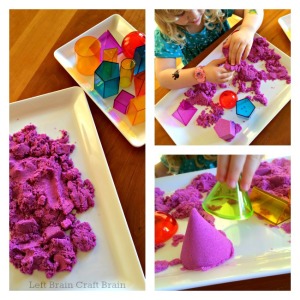 Kinetic Sand Math - Left Brain Craft Brain