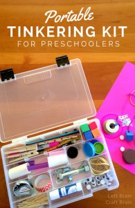 Portable Tinkering Kit for Preschoolers - Left Brain Craft Brain
