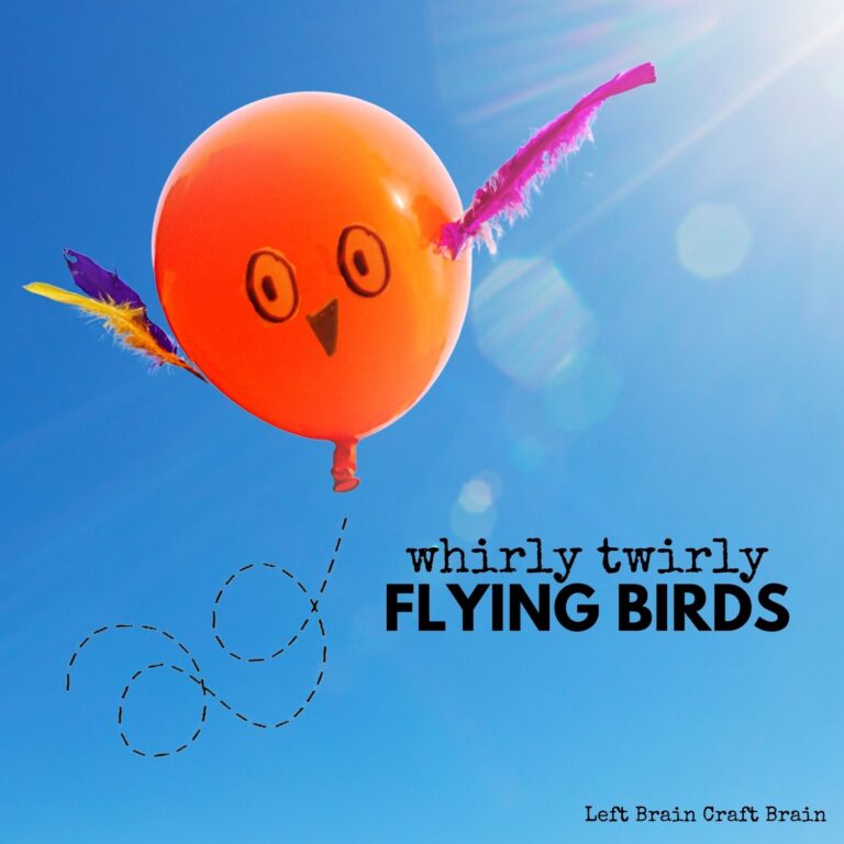 Whirly Twirly Flying Birds - Left Brain Craft Brain