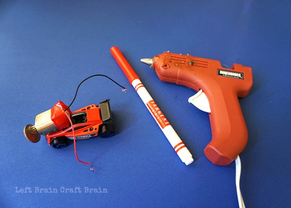 Upcycled Toy Car Marker Bots - Left Brain Craft Brain