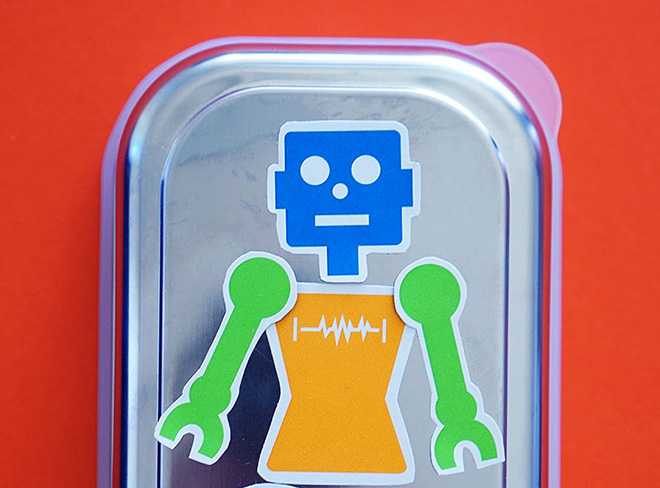 Lunchbox Robot Magnets - Left Brain Craft Brain
