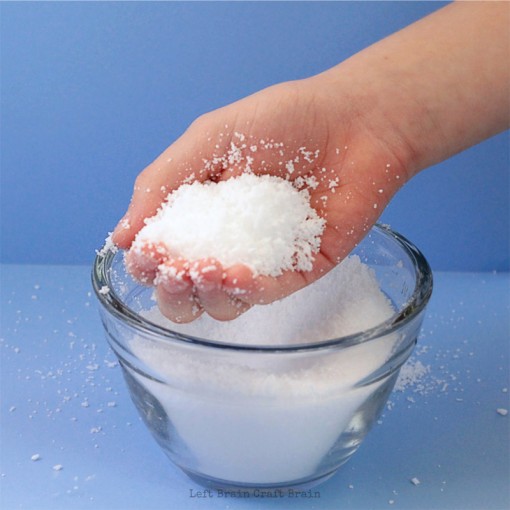 Fake Snow Lab - Testing the Best Recipes - Left Brain Craft Brain