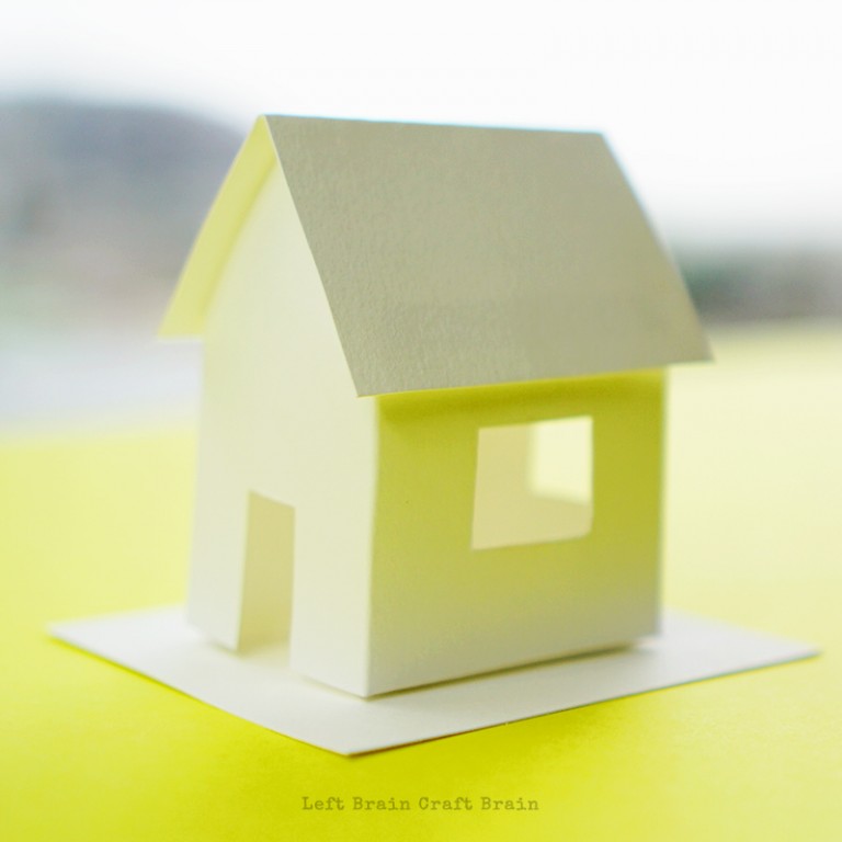 Watercolor Paper Houses STEAM Activity for Kids - Left Brain Craft Brain