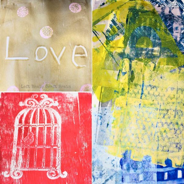 Gelli Printing - An Easy Art Project You'll Want to Do - Left Brain ...