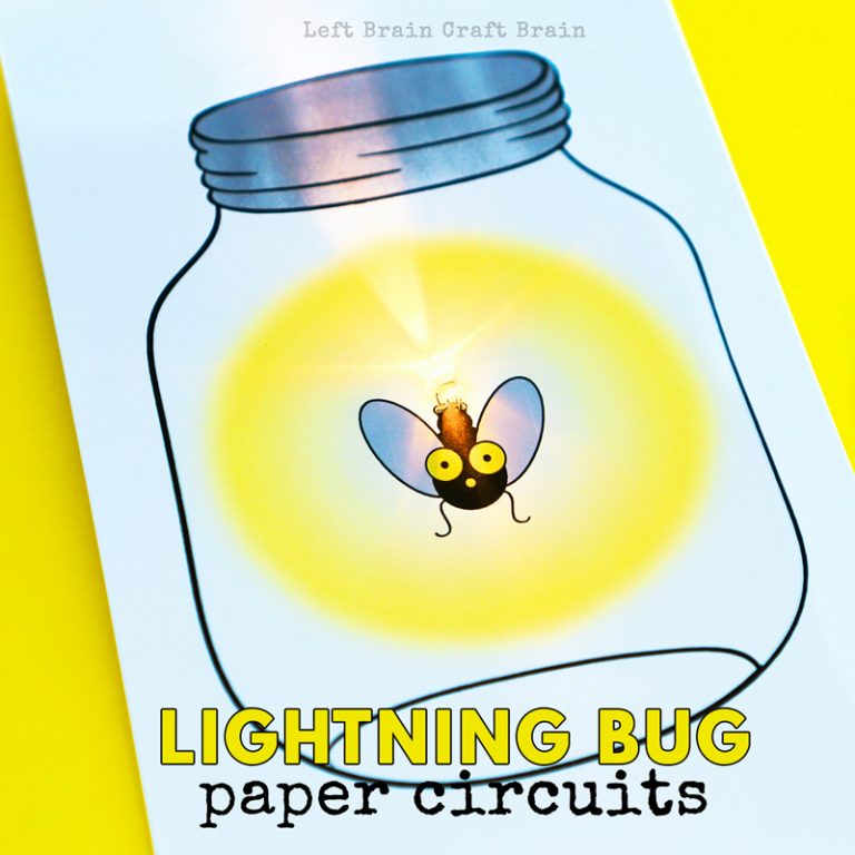 How to Make a Lightning Bug Paper Circuit Card - Left Brain Craft Brain