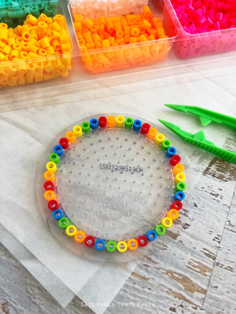 How to Make this Colorful Perler Beads Change Holder Homemade Gift ...