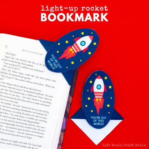Mother's Day Light-Up Bookmark - Left Brain Craft Brain