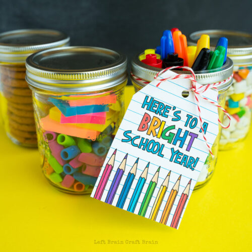 Here's to a Bright School Year Gift Tags - Left Brain Craft Brain