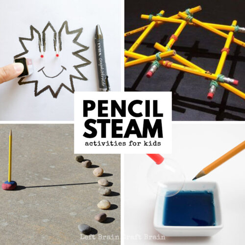 Pencil STEM Activities for Kids for Back to School - Left Brain Craft Brain