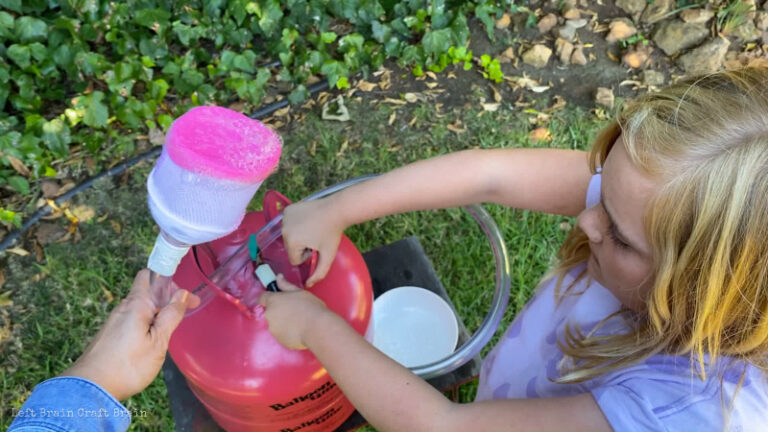 How to Make Helium Bubble Clouds - Left Brain Craft Brain