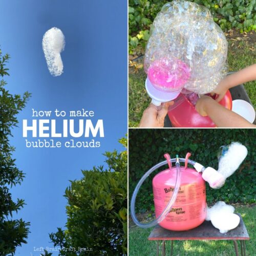 How to Make Helium Bubble Clouds - Left Brain Craft Brain