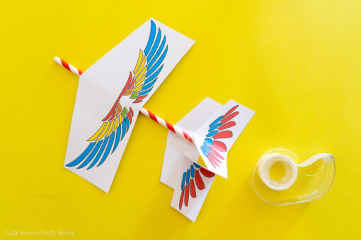 How to Make A Paper Bird Flyer - Left Brain Craft Brain