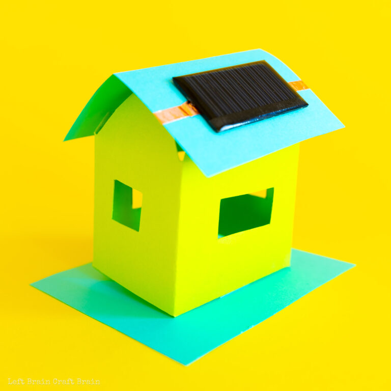 Solar-Powered Paper House Project - Left Brain Craft Brain