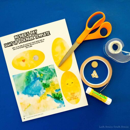 Mother's Day Light-Up Bookmark - Left Brain Craft Brain