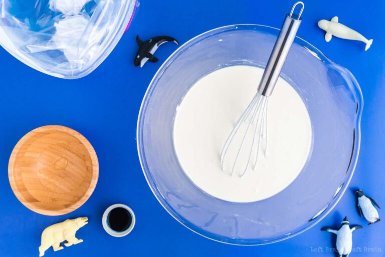 Polar Oobleck Science Sensory Play - Left Brain Craft Brain