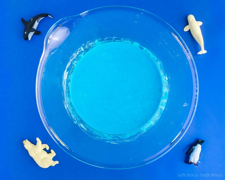 Polar Oobleck Science Sensory Play - Left Brain Craft Brain