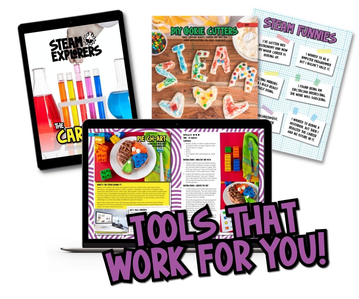 STEAM Explorers Careers Activities for Kids - Printable Thank You ...