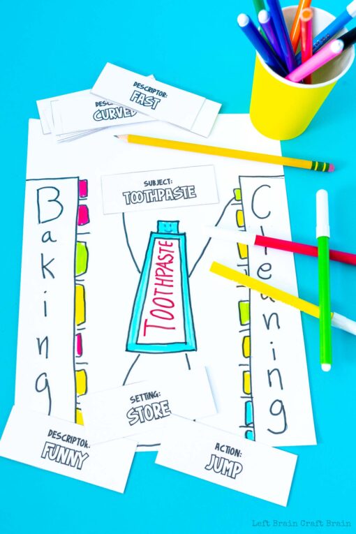 Variable Drawing with Printable Prompts - Left Brain Craft Brain