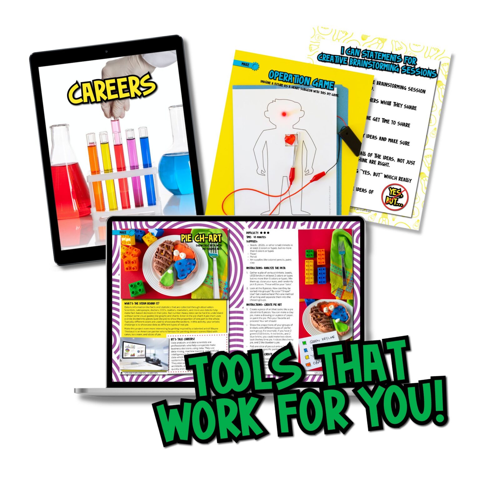 STEAM Explorers Careers Activities for Kids 2025 - Left Brain Craft Brain